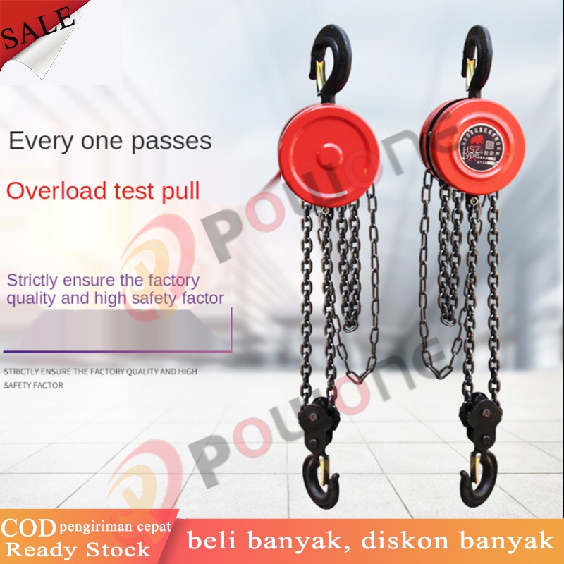 Jual Termurah CHAIN BLOCK HOIST KATROL ANGKUT BARANG 1 ton 2 tons 3meter 6meter | Shopee Indonesia