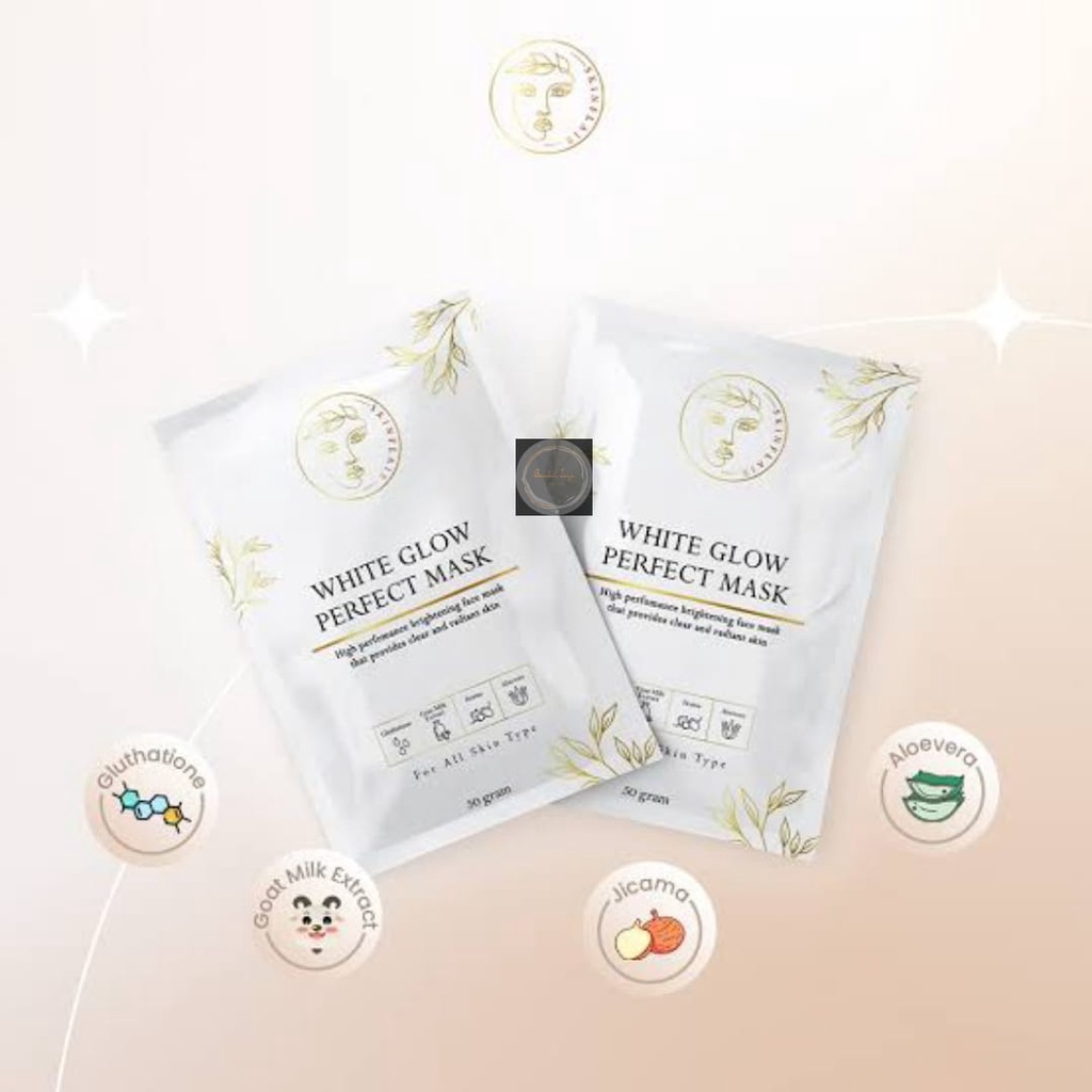 Jual Skinflair - white glow perfect mask masker white glow | Shopee ...