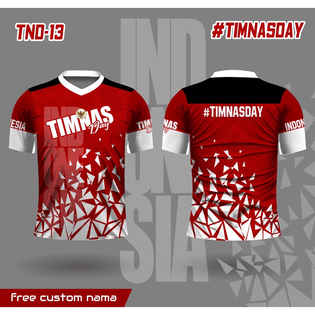 Jual Kaos fans bola indonesia baju timnas day jersey #timnasday Best ...