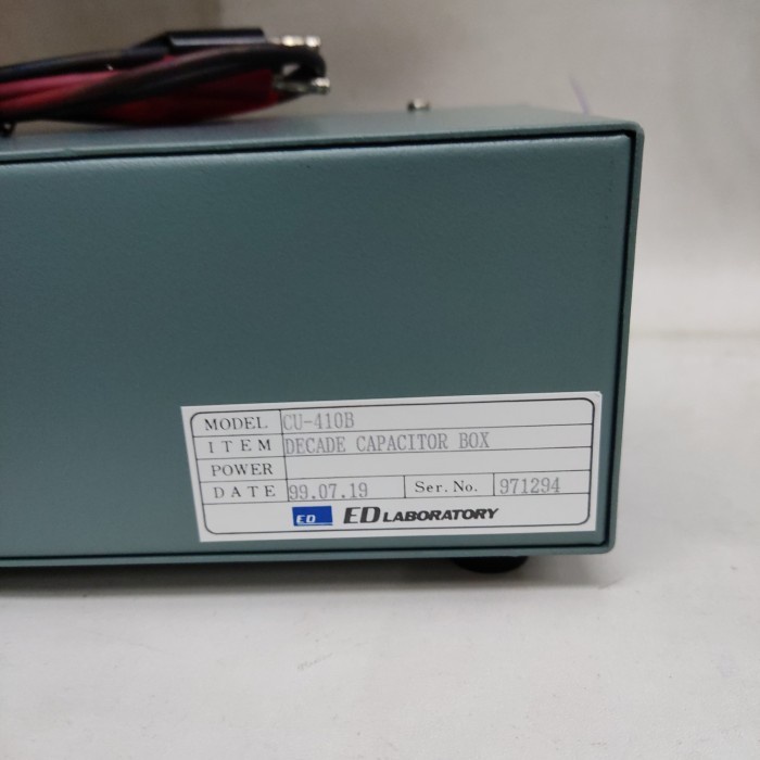 Jual Decade Capacitor Box ED Laboratory model CU-410B | Shopee Indonesia