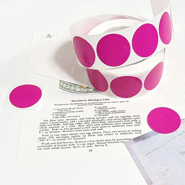 Jual Sticker Label Dot Warna 25mm Stiker Bundar Polos 2,5 cm (500pcs ...