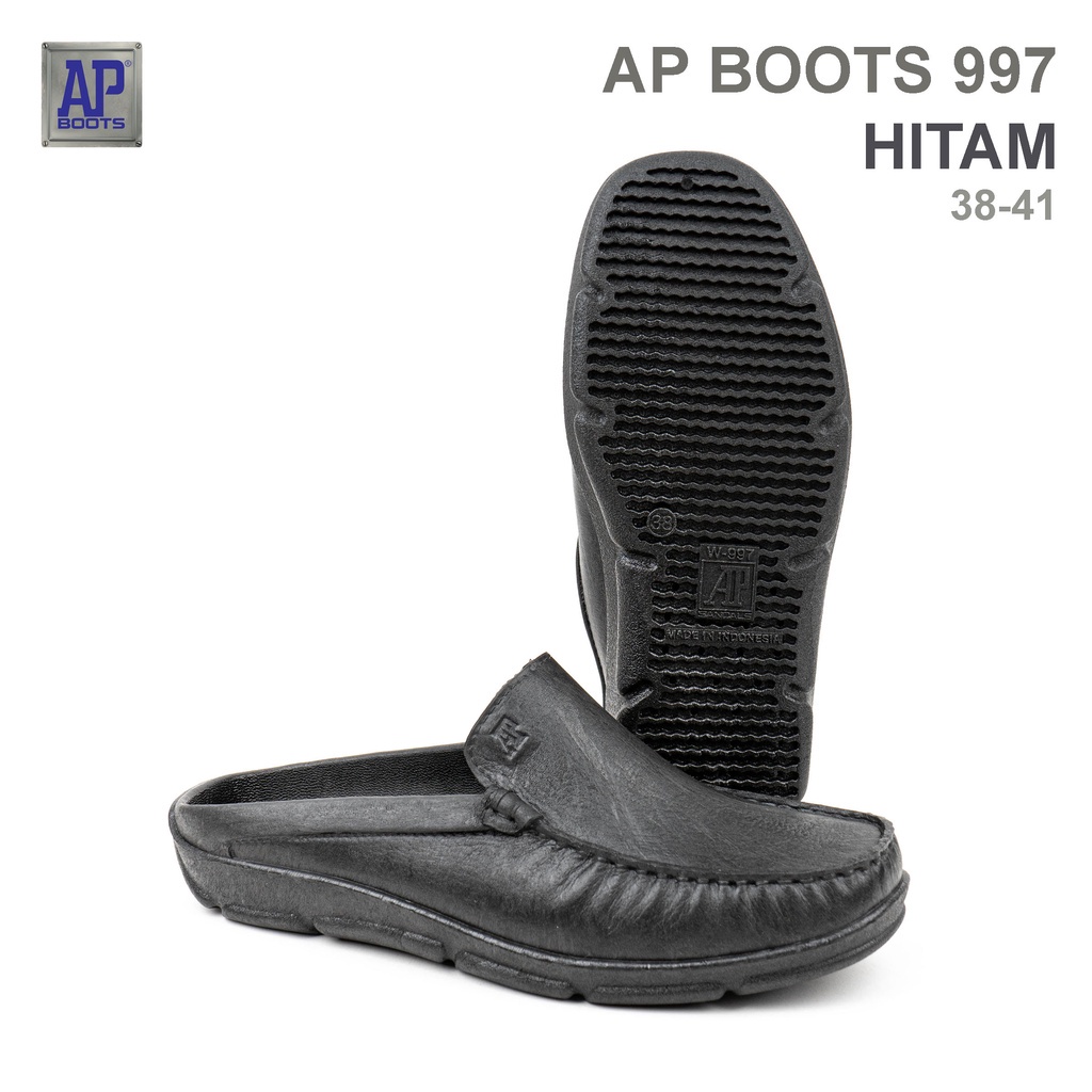 Jual Ap Boots 997 Hitam - Sepatu Slop | Shopee Indonesia