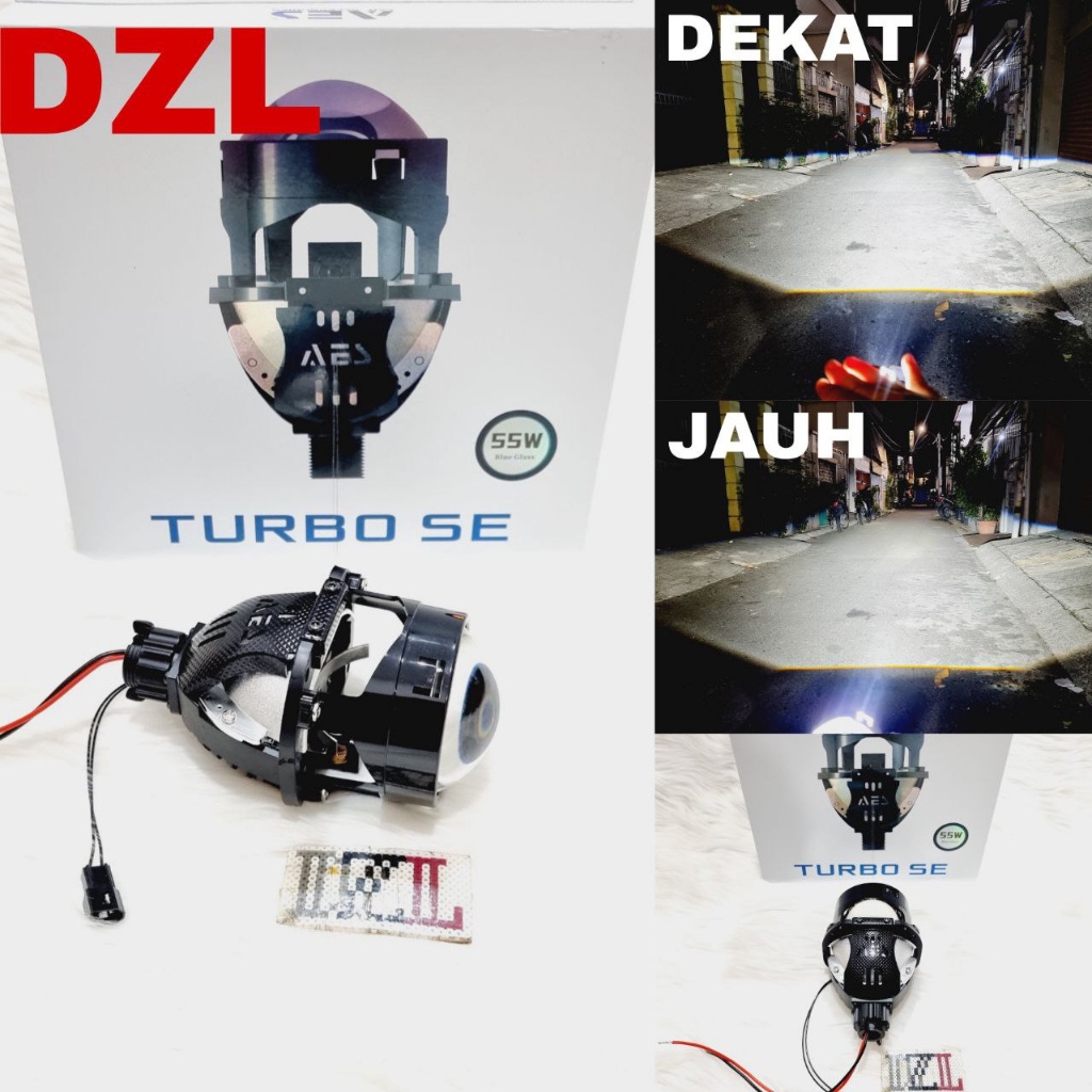 Jual Lampu utama led Biled aes turbo se 2.5 inch 3 warna 55 watt projie ...