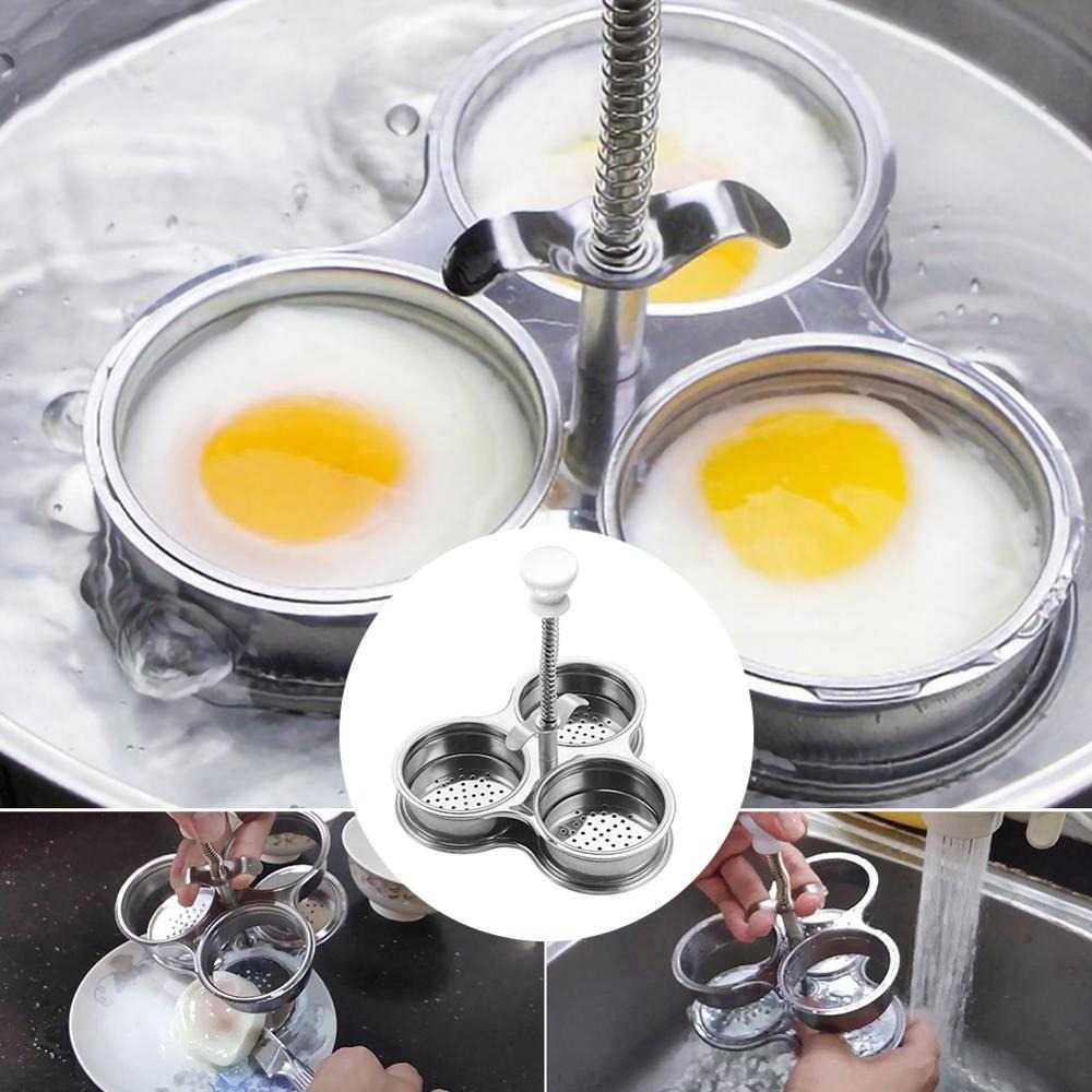 Jual Alat Penirus Rebus Telur Non-Stick Egg-Cetakan 3 Lubang Rebus ...