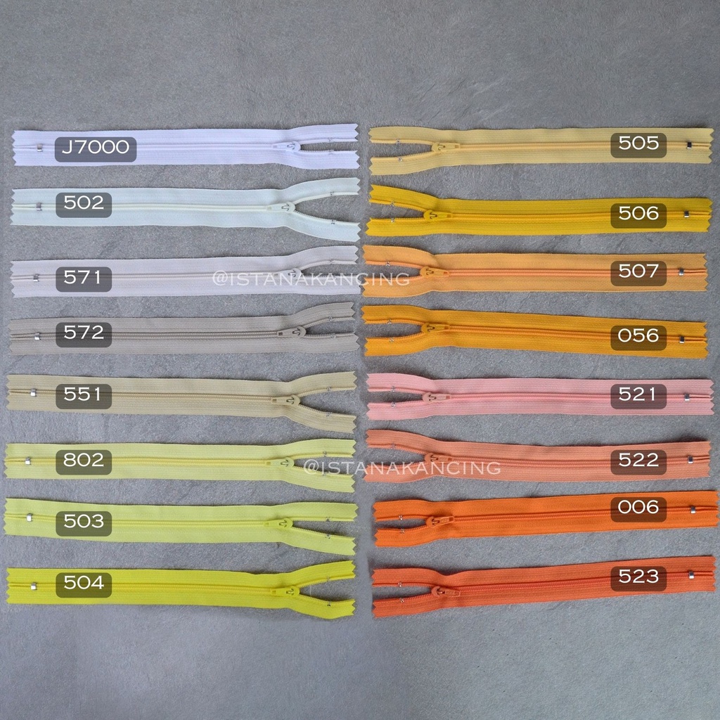 Jual Resleting Celana 8 inch YKK CFC Panjang 20cm Strip A | Shopee Indonesia