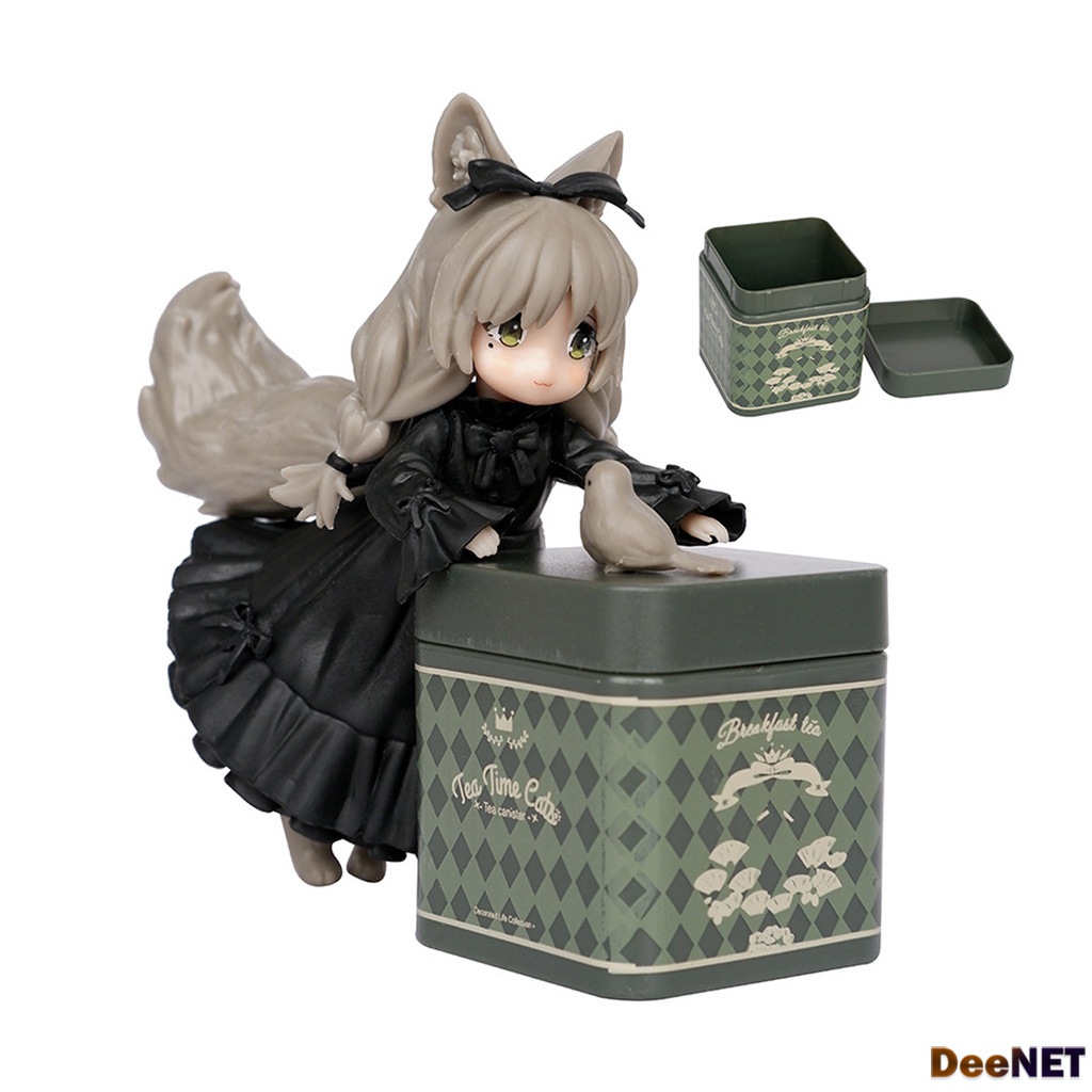 Jual Tea party cat Q version Model Standing 11cm action figure PVC D ...