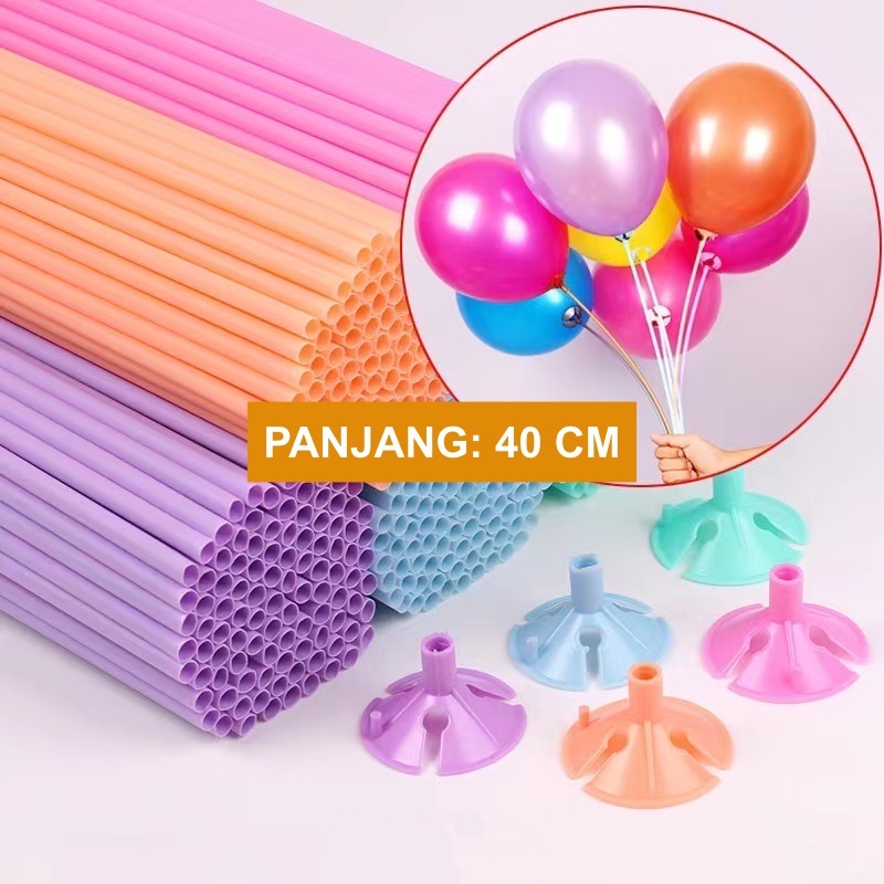 Jual Norden - STIK BALON 40 CM PANJANG - Stick Gagang Foil Pegangan ...