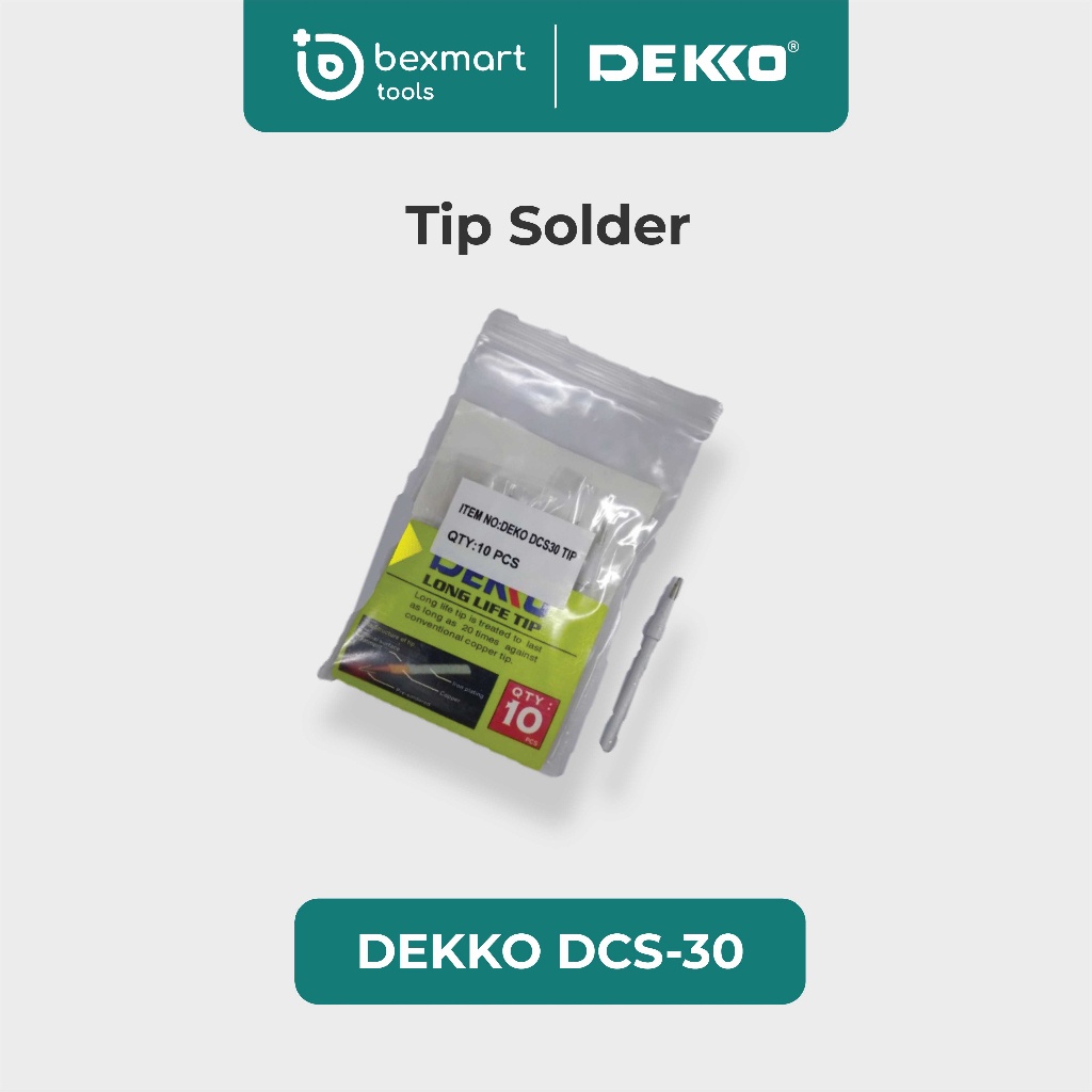 Jual DEKKO Tip Mata Solder DCS-30 / Tip Solder DCS30 | Shopee Indonesia