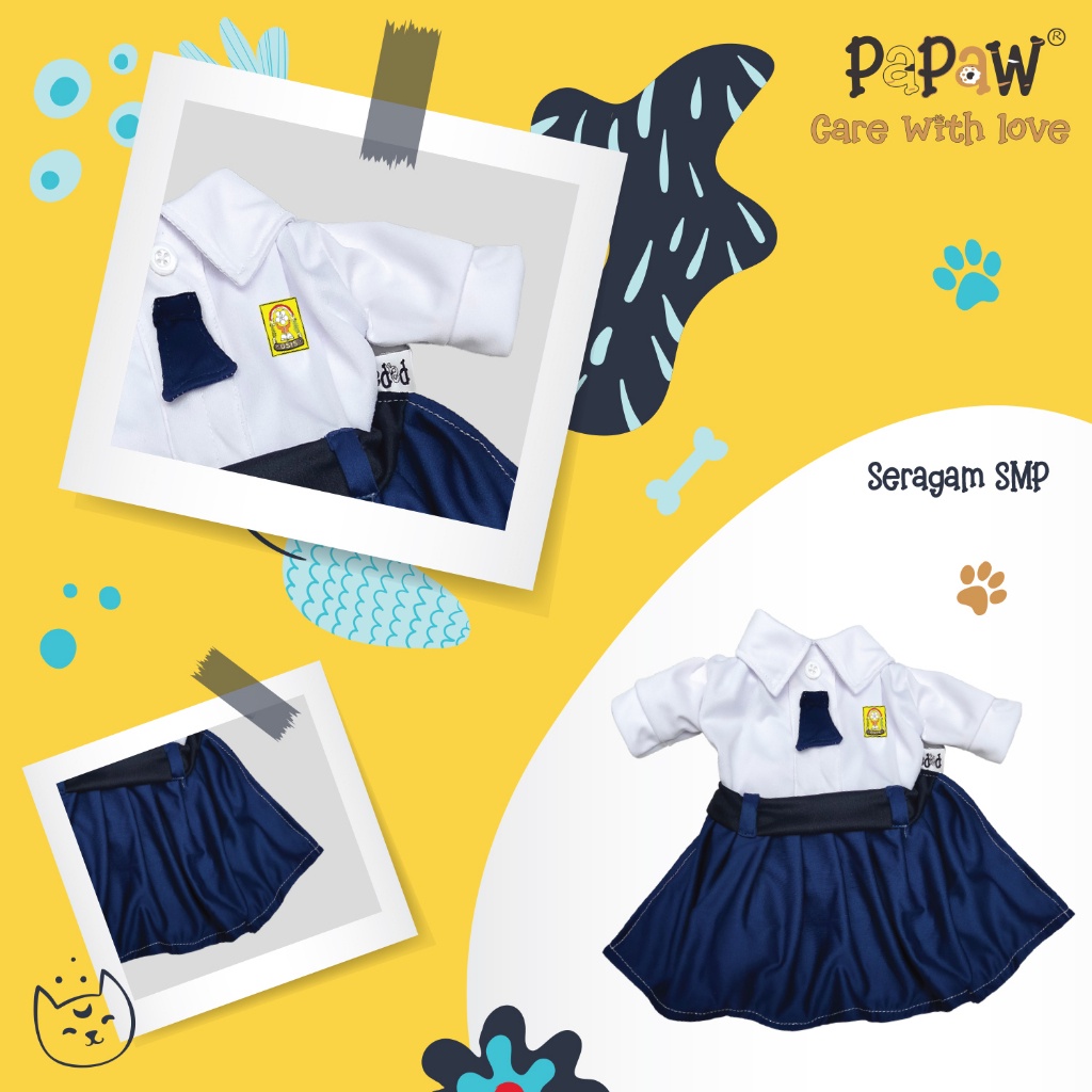 Jual Baju Kucing Kostum Seragam SMP Kemeja Dress Rok Cewek Celana ...