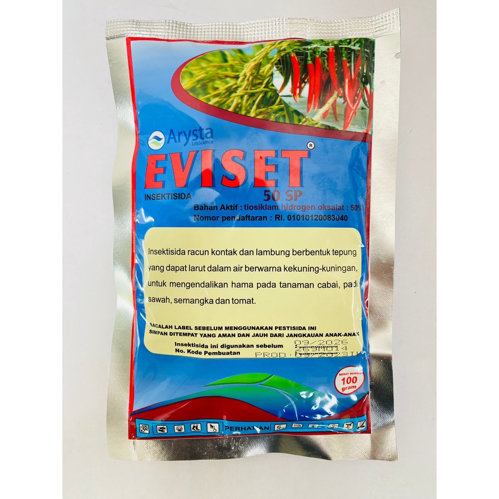 Jual Insektisida EVISET isi 100gr pengendali hama untuk cabai tomat ...