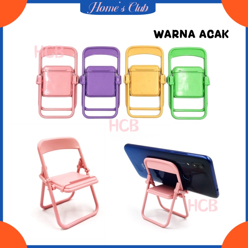 Jual HCB Stand Holder Hp Model Kursi Lipat / Folding Chair Stand Holder ...