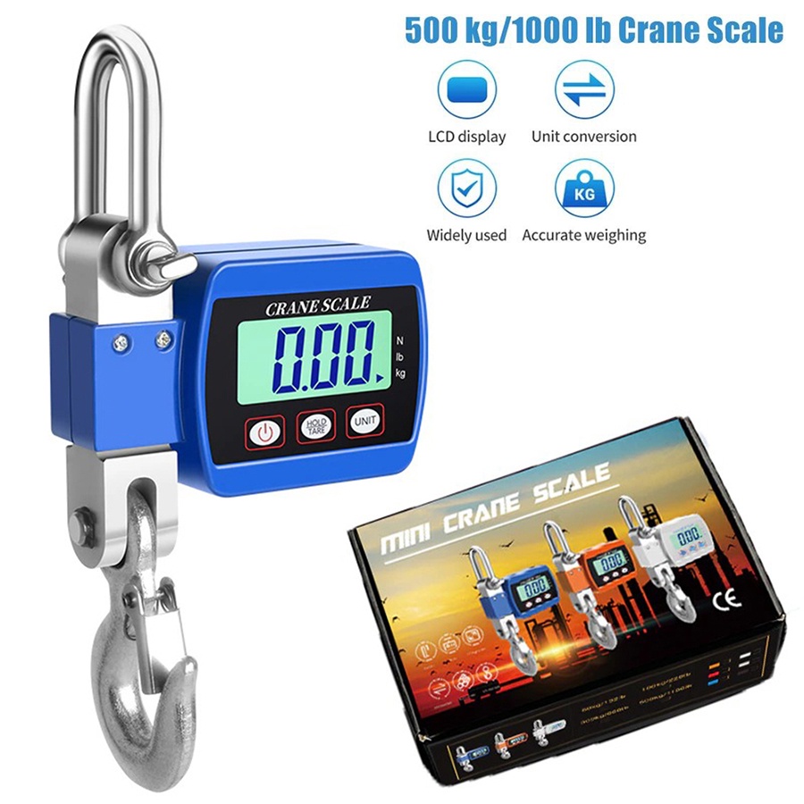 Jual Timbangan Gantung Mini Digital Crane Scale Kapasitas 500kg ...