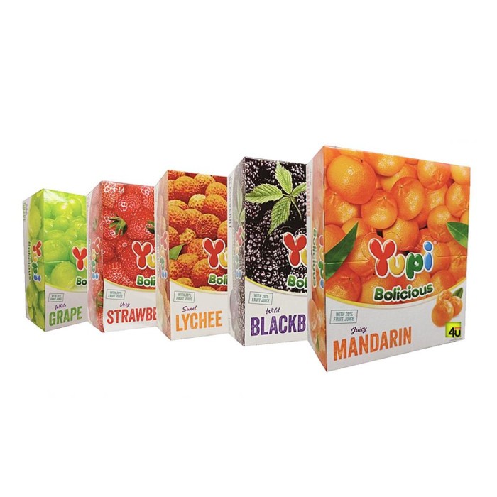 Jual Yupi Bolicious Permen 1 box isi 24 pcs Rasa - White Grape | Shopee ...