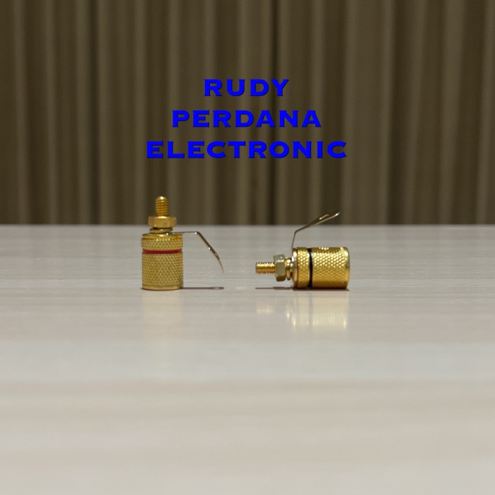 Jual BINDING POST SOCKET SOKET BANANA FEMALE CEWEK M4 4MM BESI GOLD ...