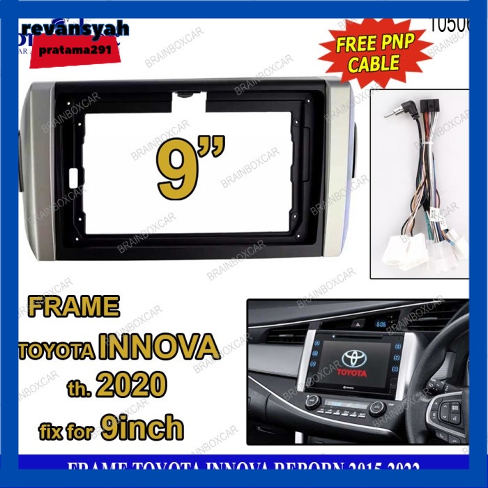 Jual Frame Head Unit Innova 9 Inch Tahun 2020 Bingkai Panel Toyota ...