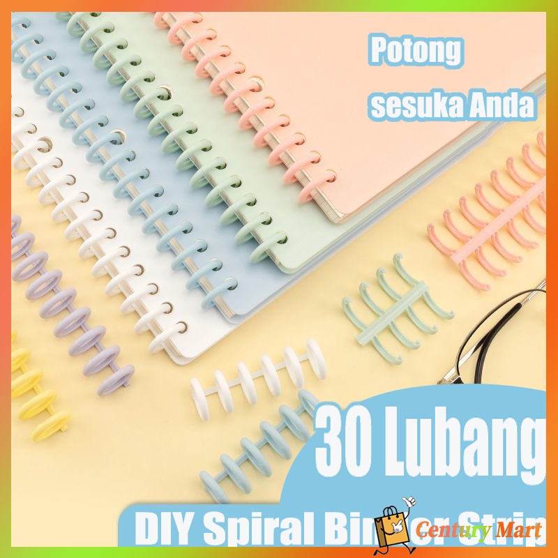 Jual Ring Binder Plastik Spiral 30 Lubang /DIY Spiral Binder Strip ...