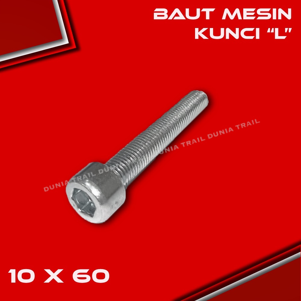 Jual BAUT MESIN KUNCI L UKURAN M10 X 60 BEST QUALITY BY DUNIA TRAIL ...