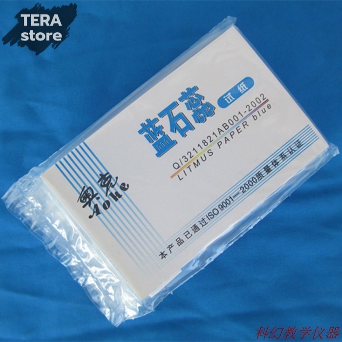 Jual litmus blue paper isi 80 kertas lakmus biru Kertas lakmus basa ...