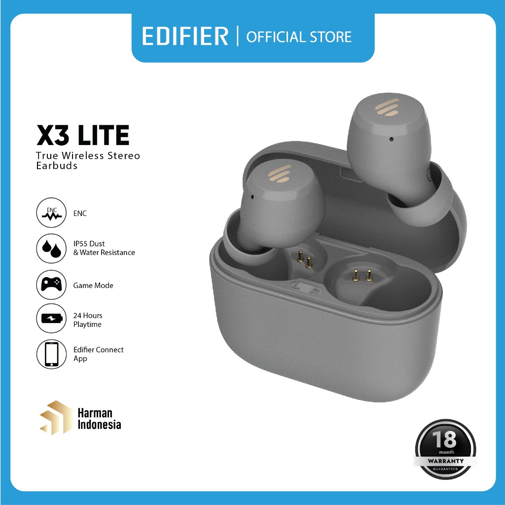 Jual EDIFIER X3 LITE TWS True Wireless Stereo Earbuds AGP | Shopee Indonesia