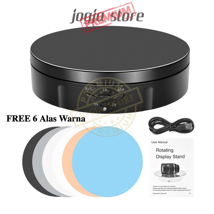 Jual Alas Putar Foto-Video Produk 360 Rotating Stand Display Turntable ...