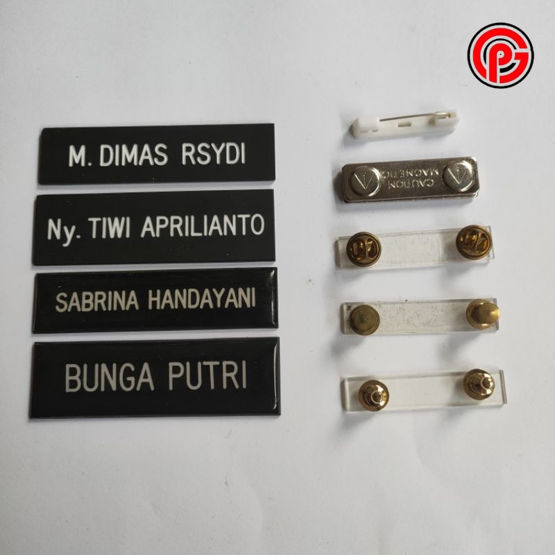 Jual Best Seller Nametag PNS / Nametag Akrilik Dop / Nametag Akrilik ...