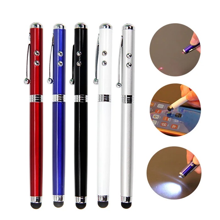 Jual Pulpen Bolpoin Laser Presentasi Laser Stylus Senter 4 in 1 Kantor ...