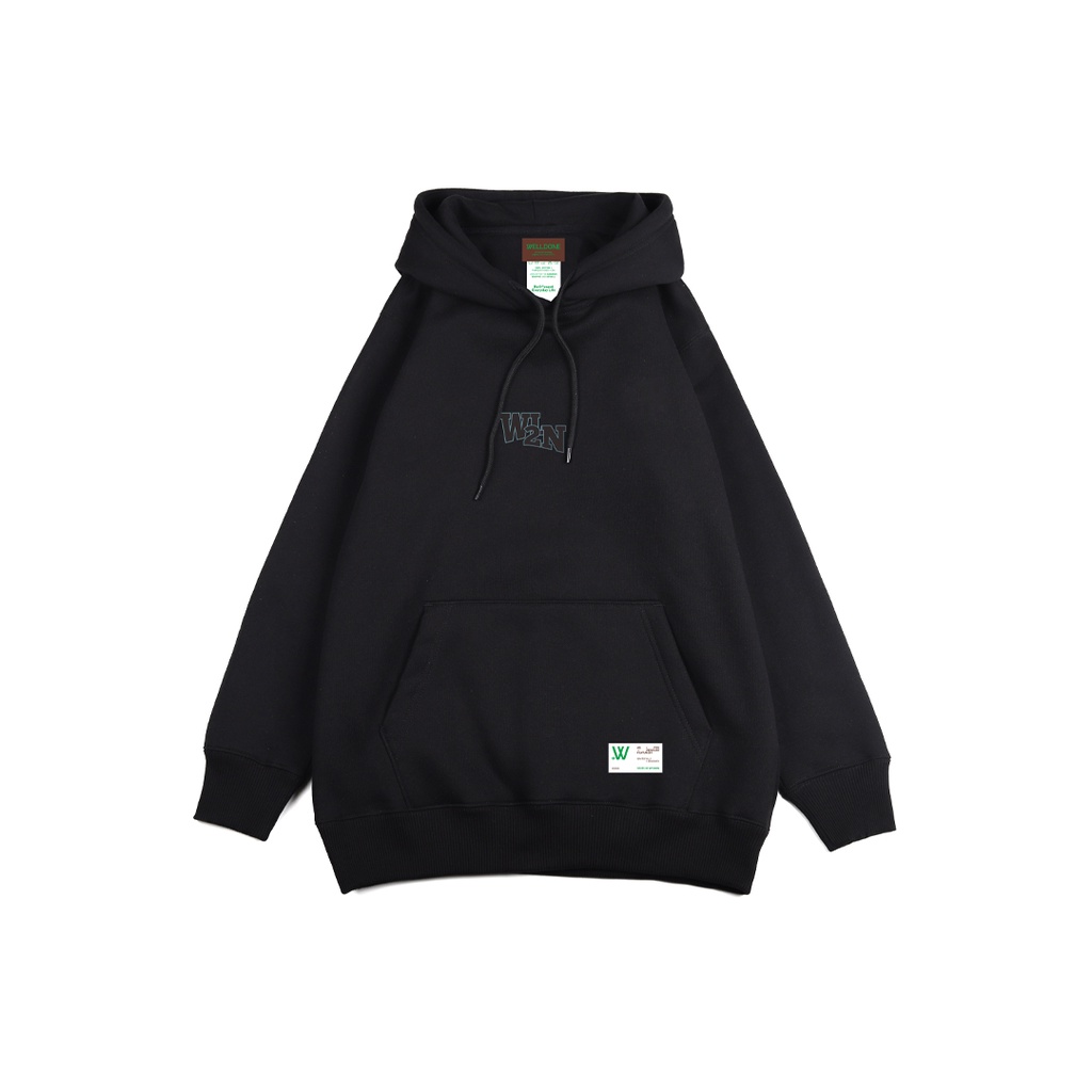 Jual Welldone Sweatshirt Hoodie 280 Gsm - Part Of WLDN Black Unisex ...