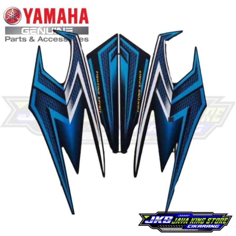 Jual Striping stiker body Rx king rxking 2004 hitam biru fullset tangki ...