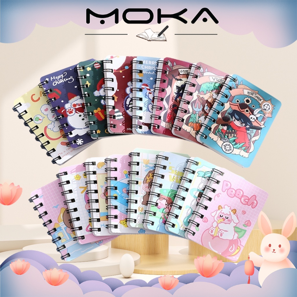Jual MOKA NOTEBOOK RING MOTIF / BUKU A7 CATATAN RING / BUKU TULIS RING ...