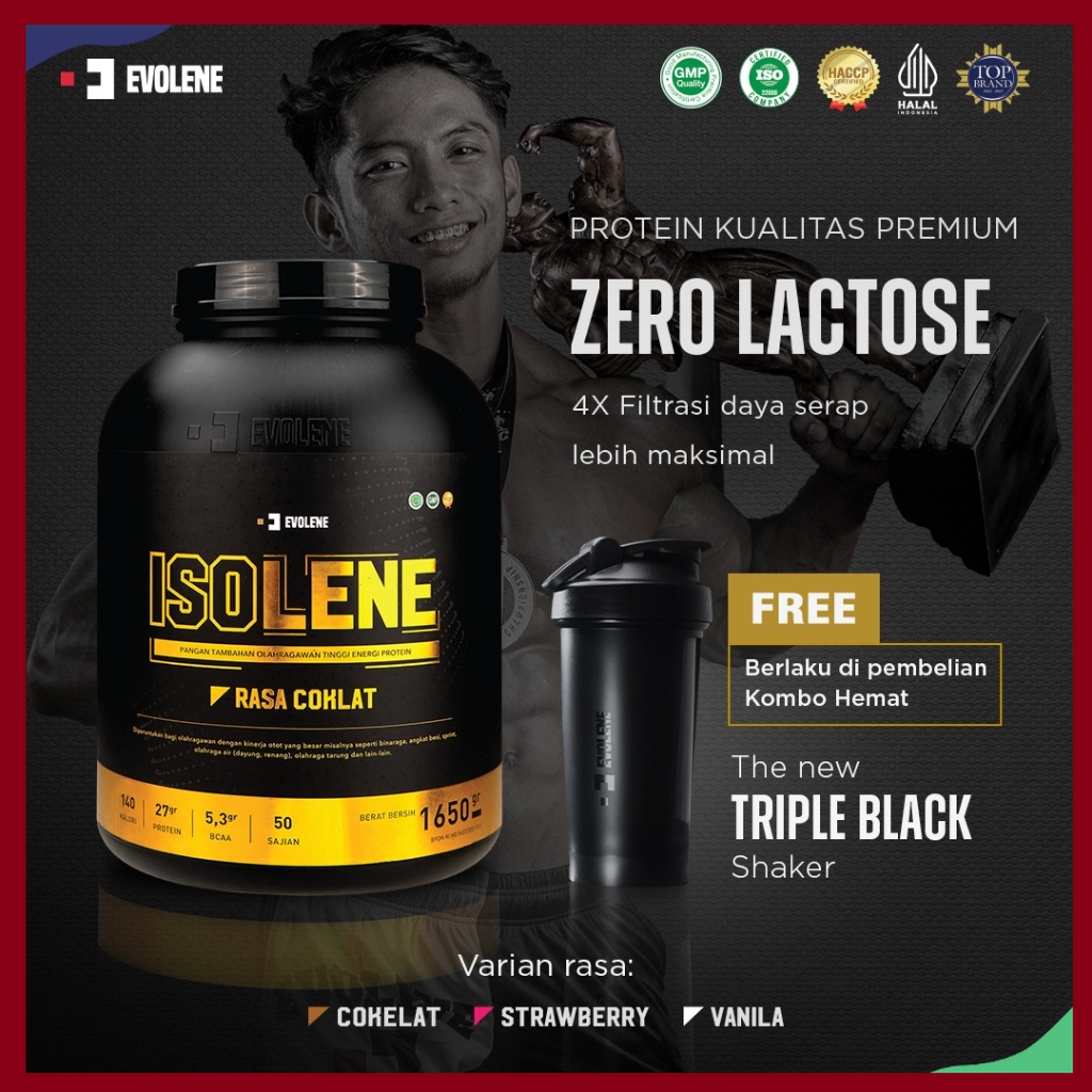 Jual Isolene Evolene 50 Serving - Suplemen Fitness - Suplemen Workout ...