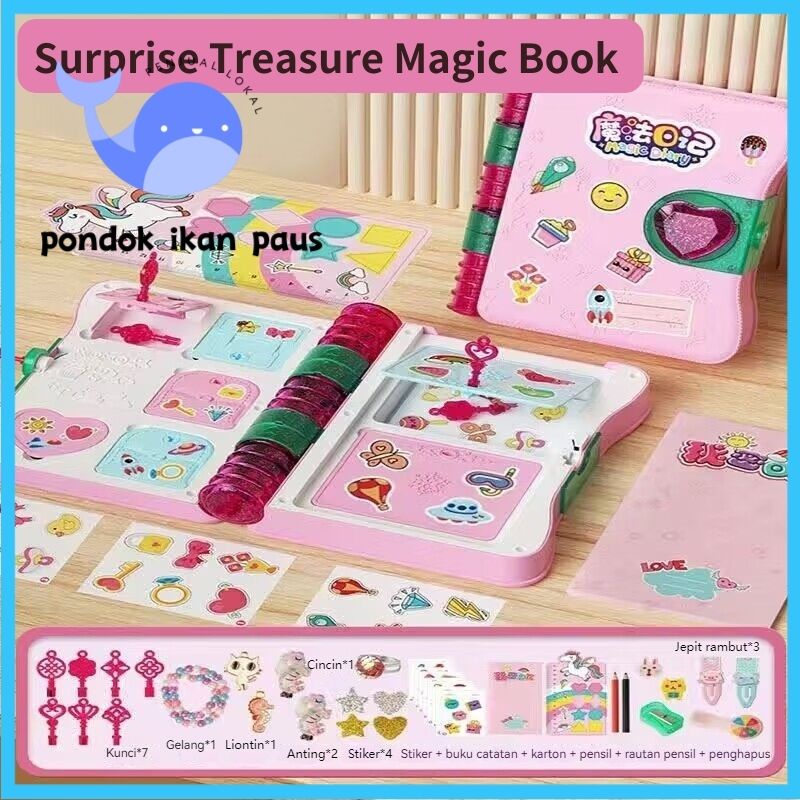 Jual 【Pengiriman Jakarta】Mainan Surprise Treasure Magic Book Anak ...
