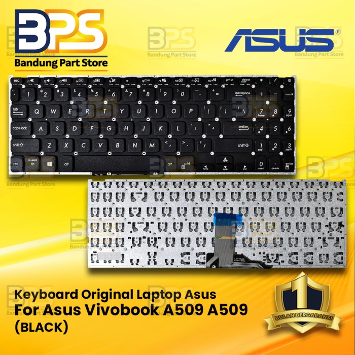 Jual Keyboard Original Laptop Asus Vivobook A509 A509 (Black) | Shopee ...