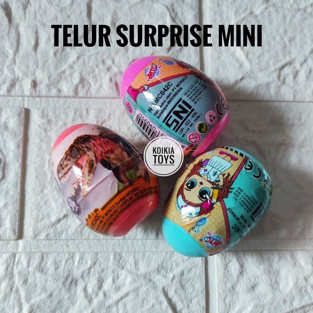 Jual Mainan anak mini egg surprise telur kejutan mini | Shopee Indonesia