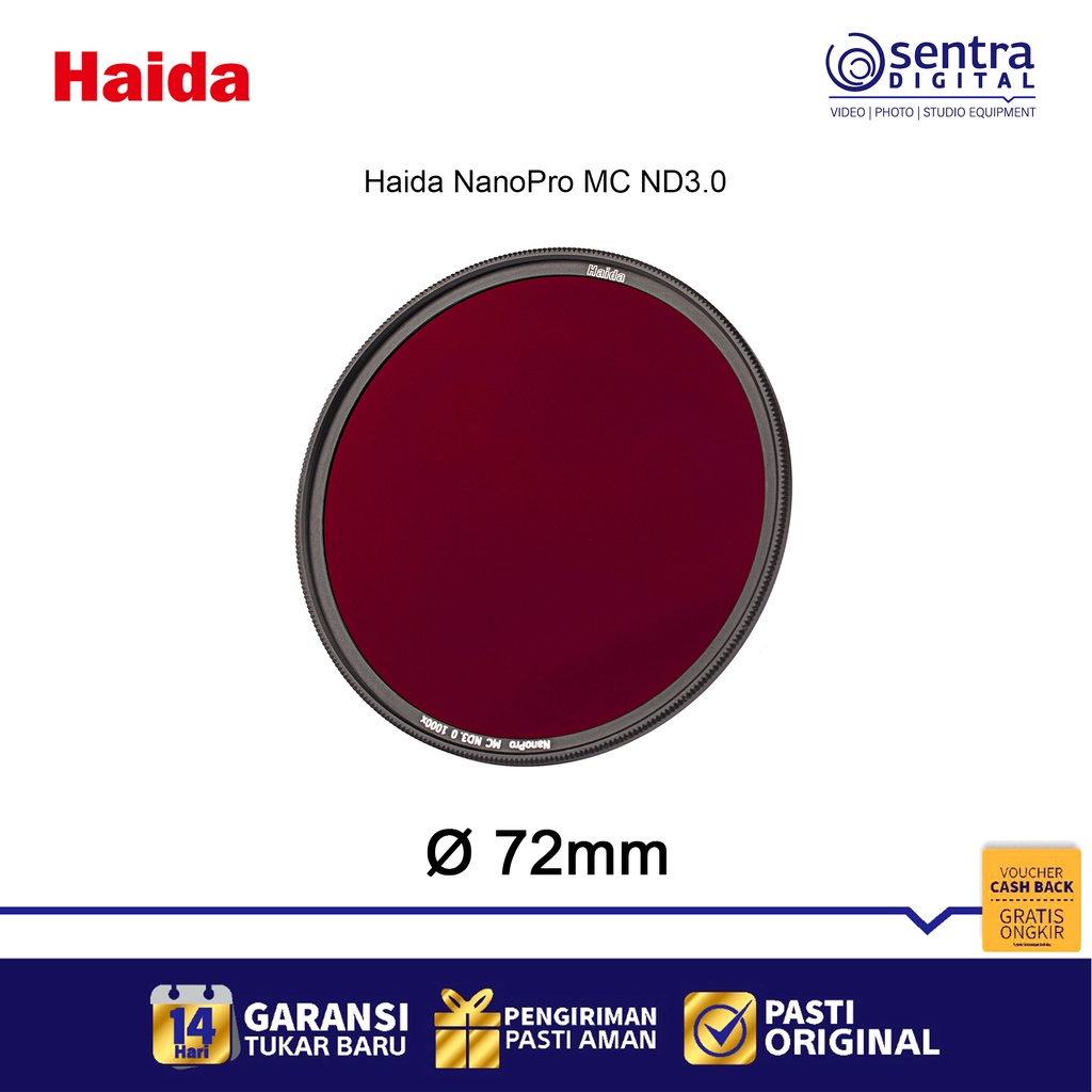 Jual Haida NanoPro MC ND3.0 1000X 10 Stop ( HD3295 ) 72mm | Shopee Indonesia