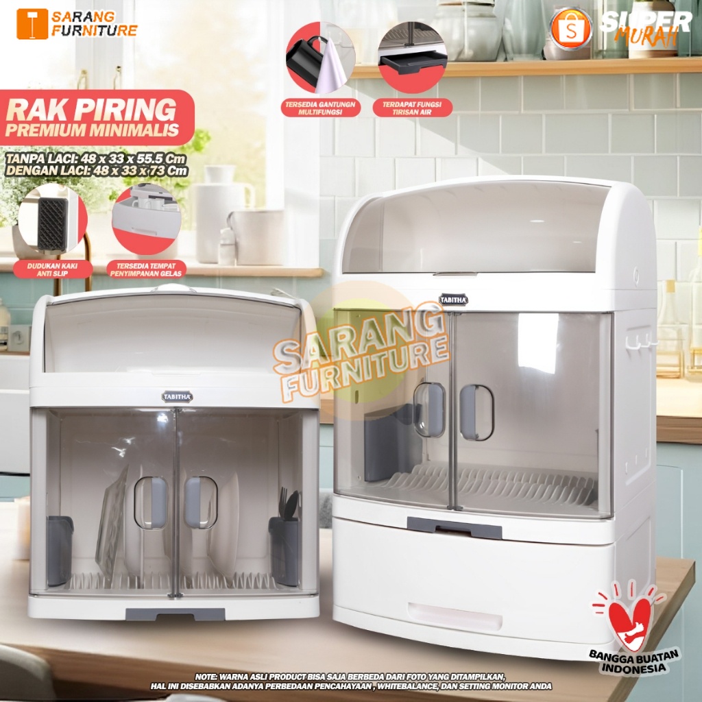 Jual Rak Piring Dapur Penyimpanan Rak Pengering Piring Rak Mangkuk ...