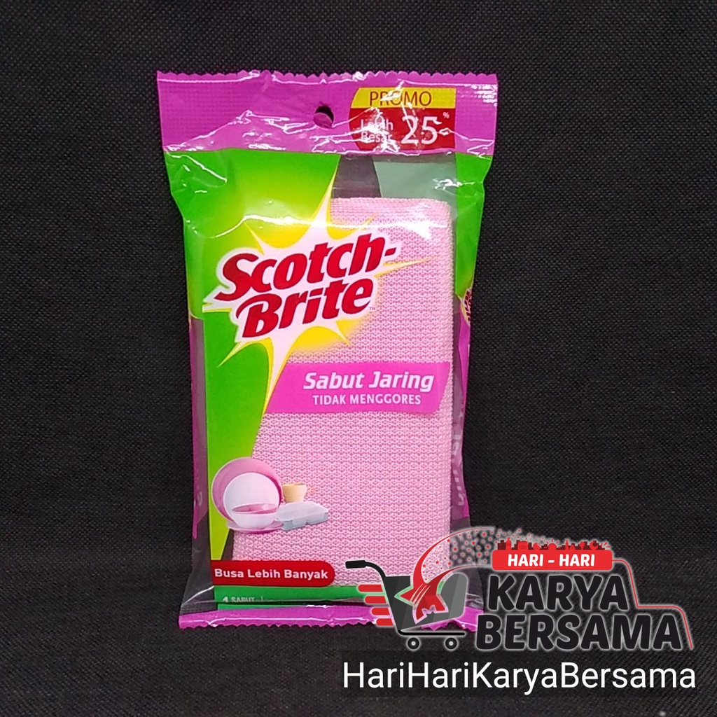 Jual SCOTCH-BRITE SABUT JARING ANTI GORES 1'S | Shopee Indonesia