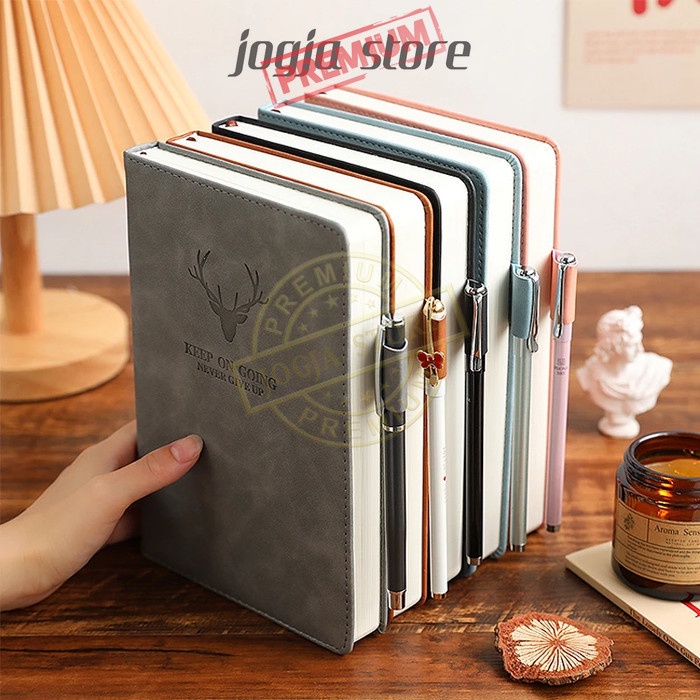 Jual Buku Diary Aesthetic Notebook 68GSM 360 Halaman Grid Agenda ...