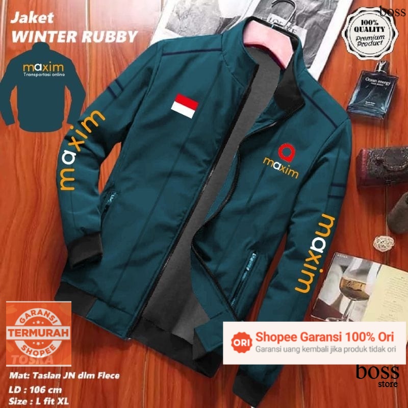 Jual JAKET PRIA DRIVER MAXIM KEREN TERBARU BAHAN TASLAN JAKET CUSTOM ...