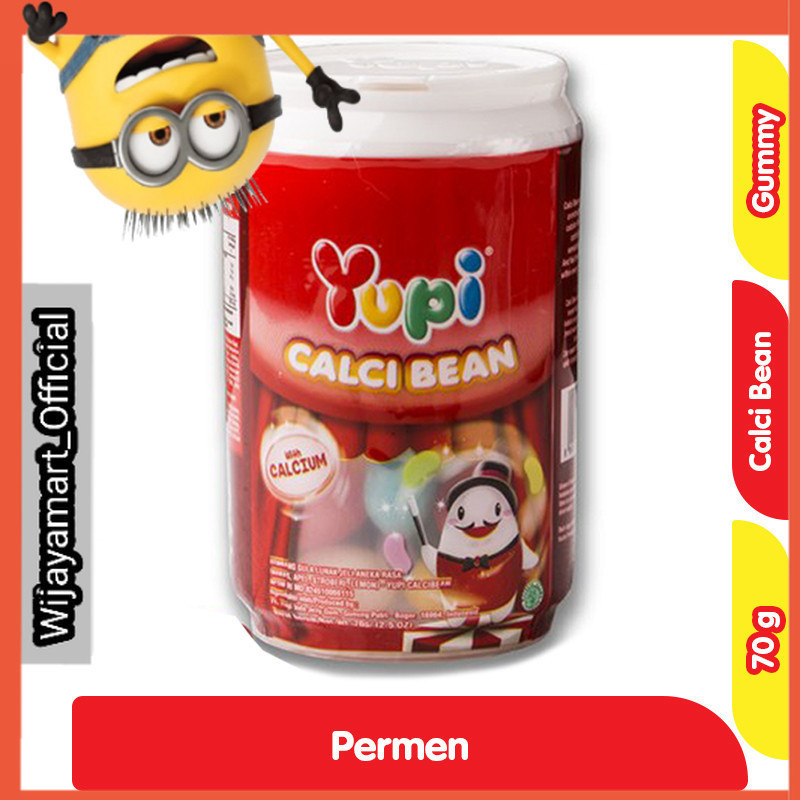 Jual Yupi Permen Gummy Calci Bean 70 g | Shopee Indonesia
