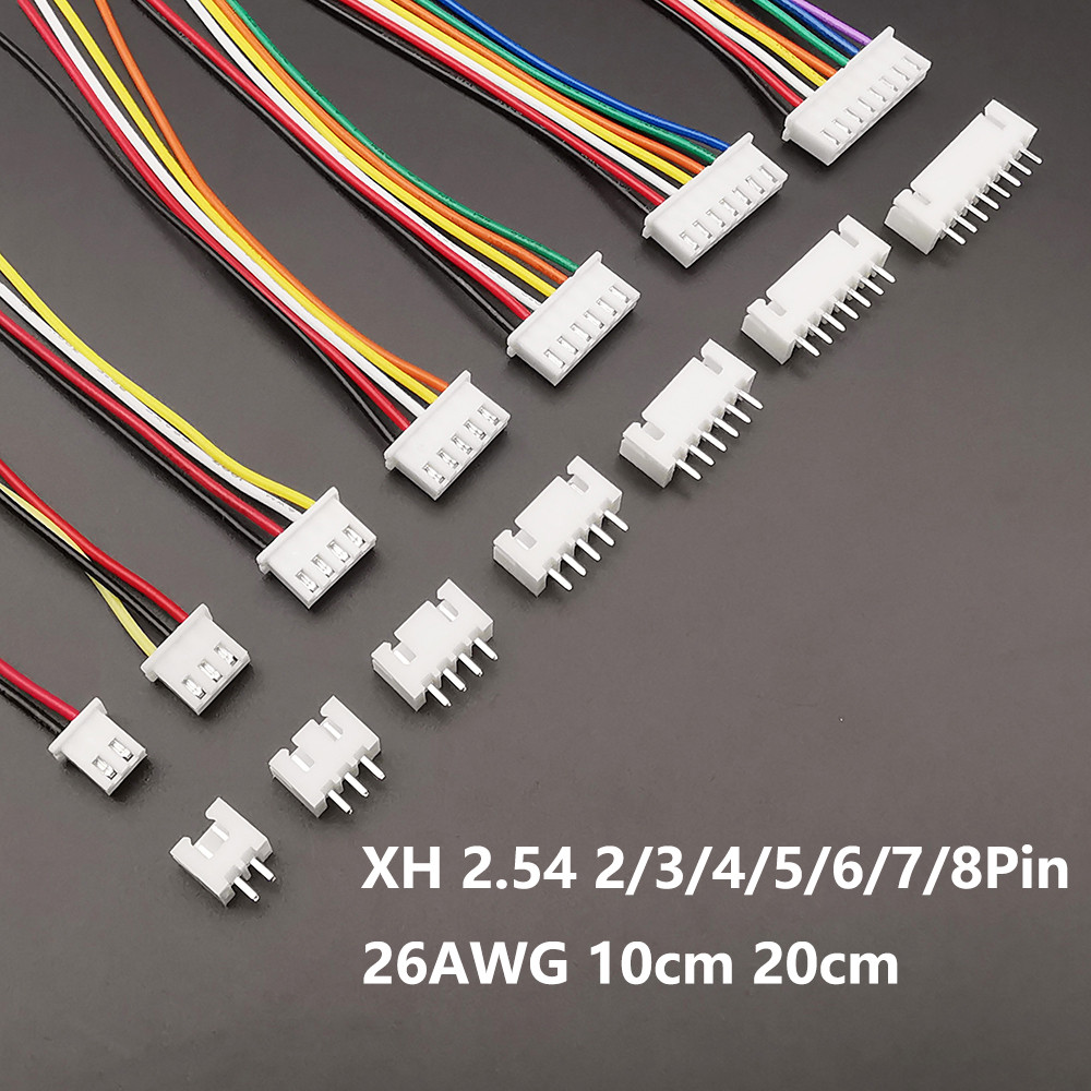 Jual 5Sets JST XH2.54 XH 2.54mm Wire Cable Connector 2/3/4/5/6/7/8 Pin Male and Female Plug ...