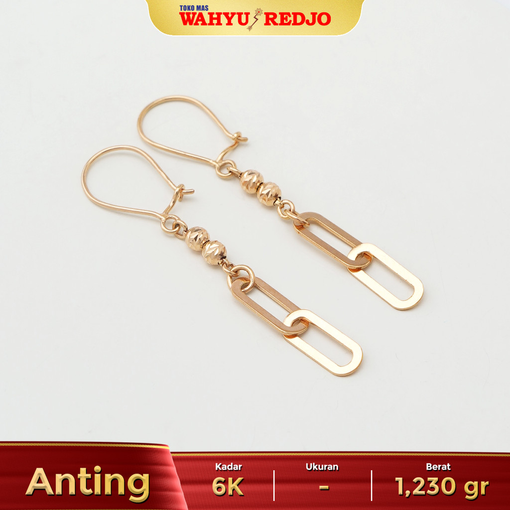 Jual Anting Emas Kadar 6K Wahyu Redjo AN-6K-25495723-PMR | Shopee Indonesia