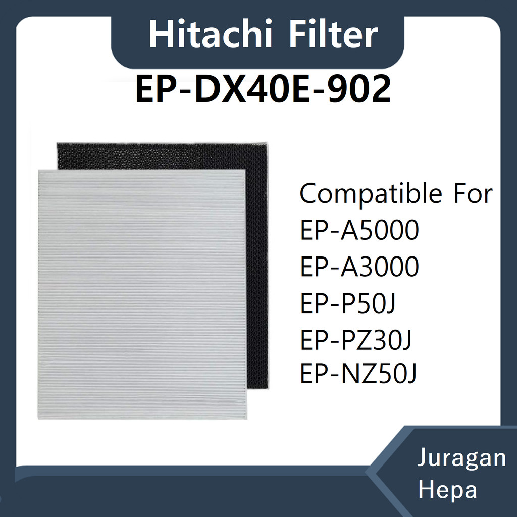 Jual HEPA Filter Hitachi Air Purifier EP-A3000 EP-A5000 EP-P50J EP-PZ30J EP-NZ50J Replacement EP ...
