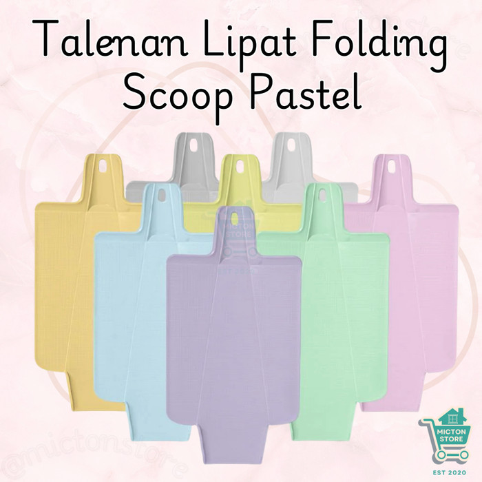Jual MICTON Talenan Lipat Folding Scoop Pastel Premium Talenan ...