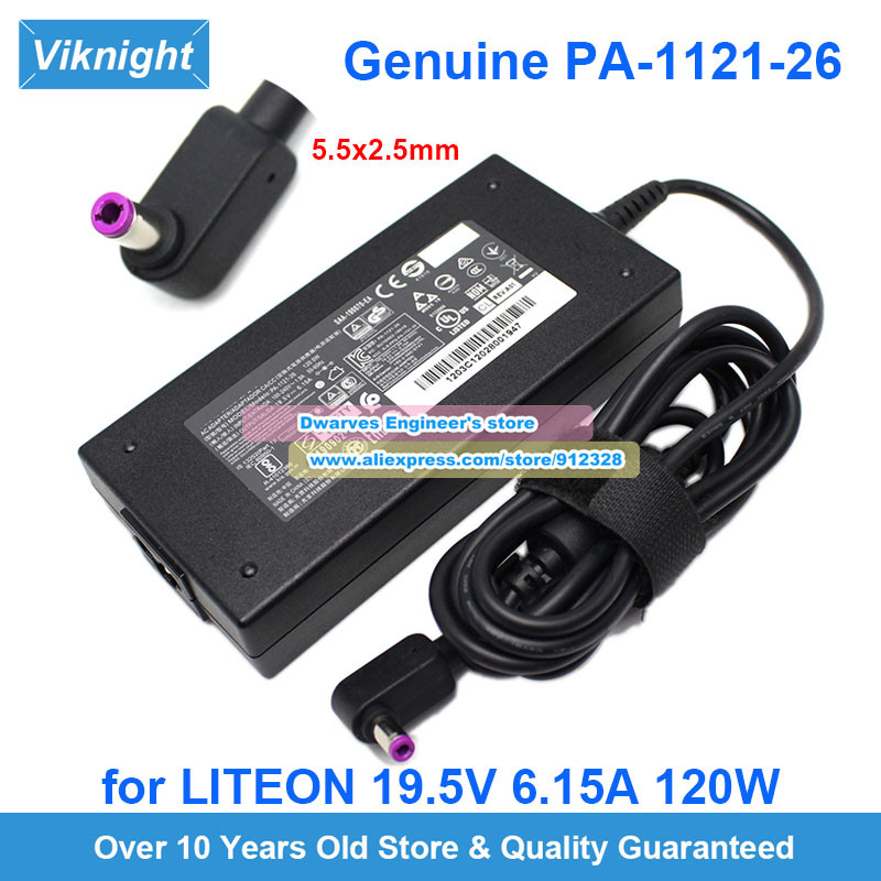 Jual Genuine PA-1121-26 LITEON AC Adapter 19.5V 6.15A 120W Power Supply ...