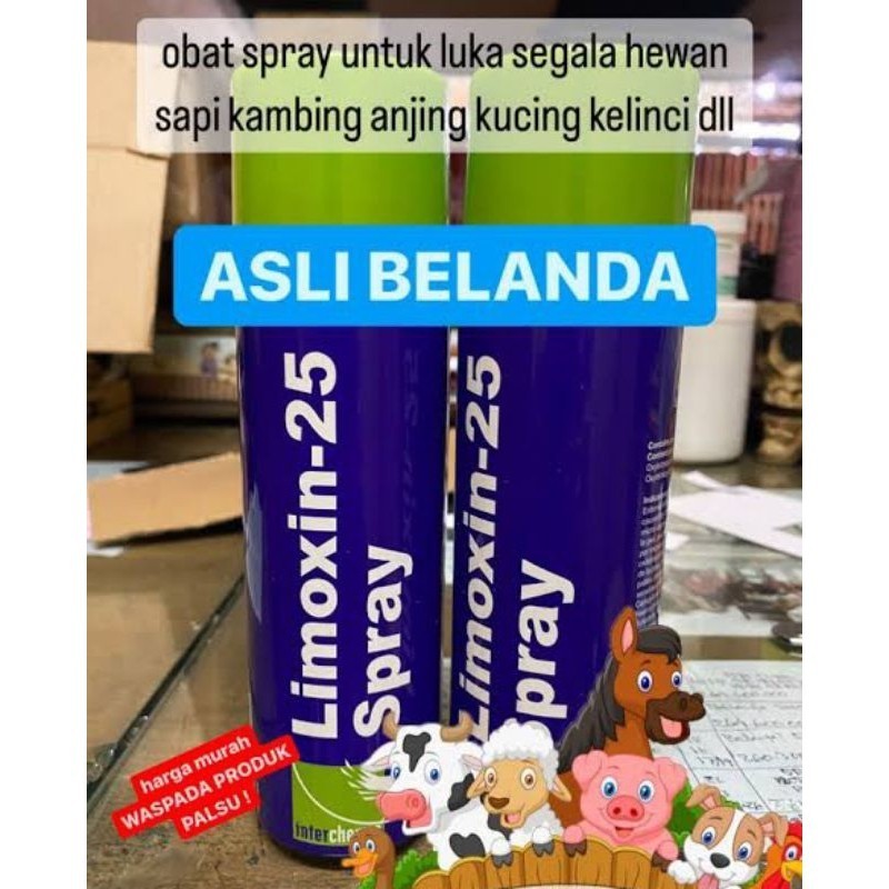 Jual Limoxin 25 Spray Obat Luka dan Infeksi Kulit pada Hewan Peliharaan ...