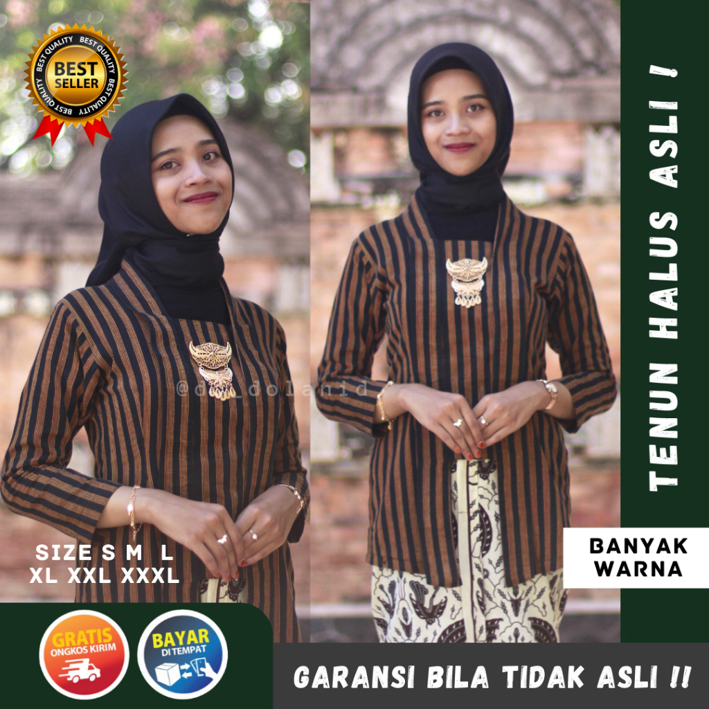 Jual LURIK BAJU KEBAYA LURIK WANITA MODEL KARTINI ASLI TENUN HALUS | Shopee Indonesia