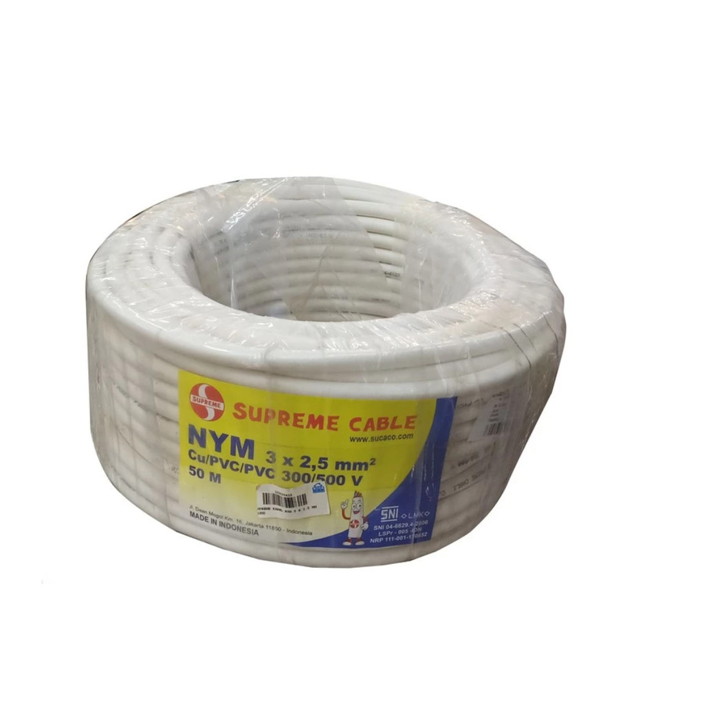 Jual Kabel Supreme NYM 3X2,5 Kawat Tembaga 50Meter@Roll | Shopee Indonesia