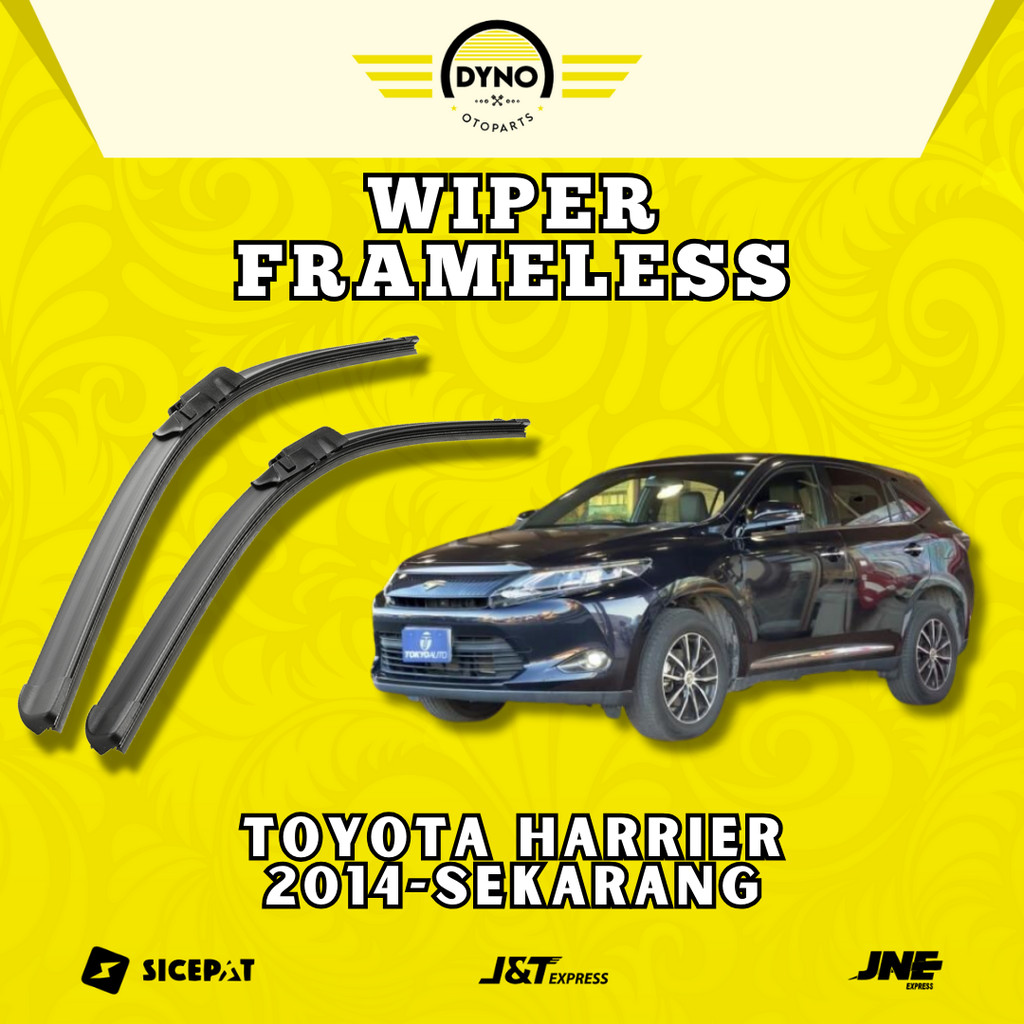 Jual 1 Set 2 Pcs Wiper Mobil Toyota Harrier 2014 Sekarang Model