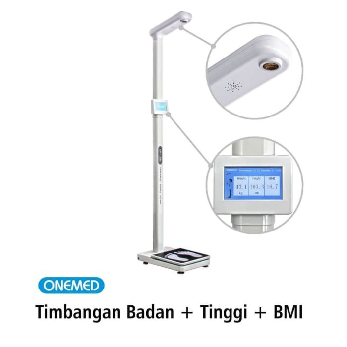 Jual Timbangan Badan + Tinggi Badan + BMI Digital Onemed OJ | Shopee ...