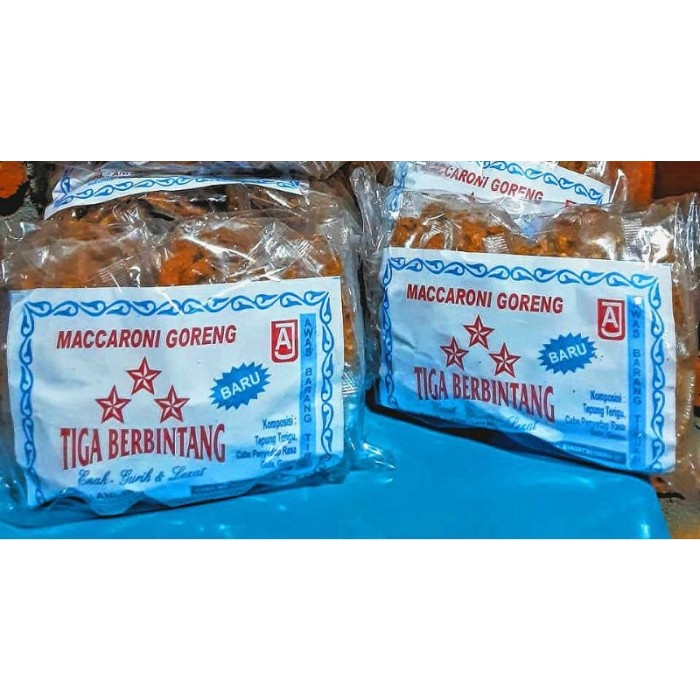 Jual TIGA BINTANG Maccaroni Makaroni Makroni Goreng 1 Bal isi 20 Pack ...